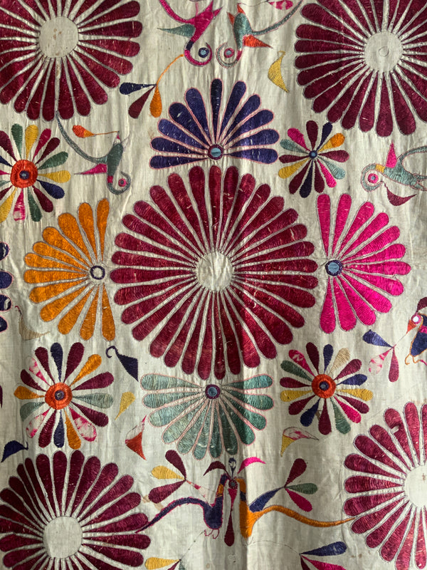 Indian Gujarat embroidery (146 x 125cm) - Clive Rogers