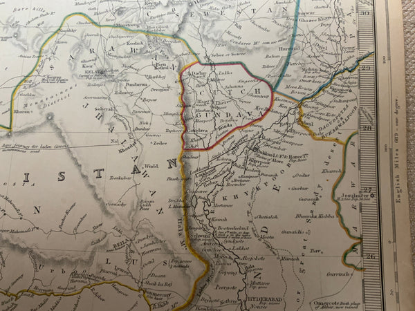 Map of Bokhara, Cabool & Beloochistan 1838 (41 x 34cm) - Clive Rogers