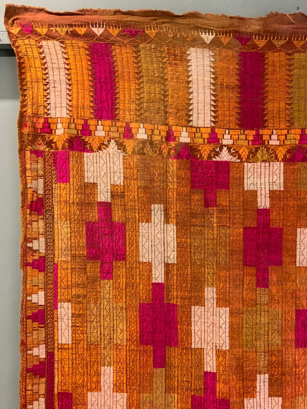 Punjab Fulkari / Phulkari vintage shawl (232 x 138cm) - Clive Rogers