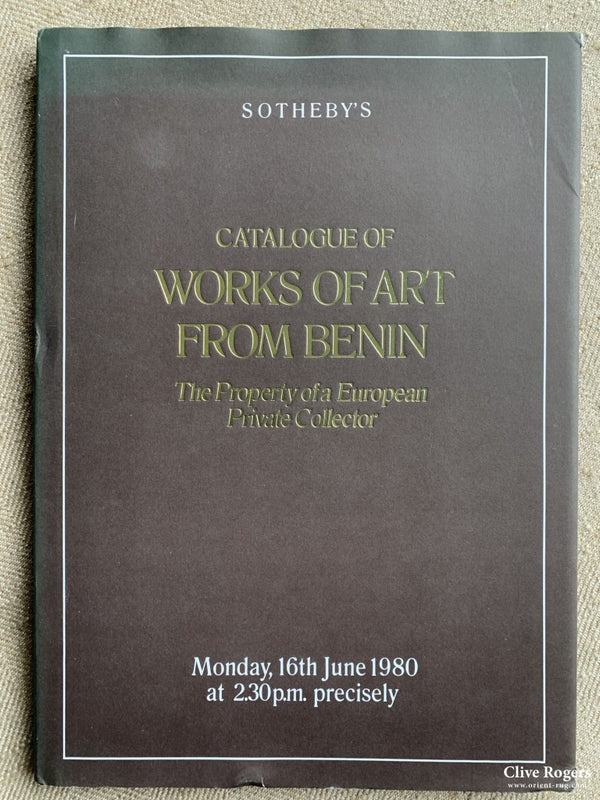Works of Art from Benin • Sotheby's 16 June 1980 - Clive Rogers